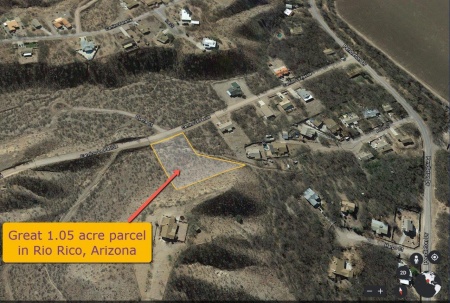 Large 1.05 acre property in Rio Rico, Arizona.