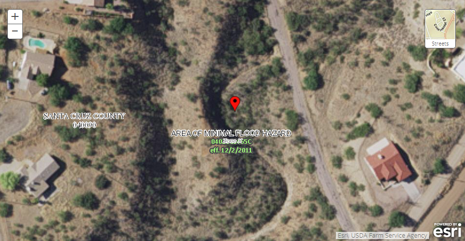 Large 1.6 Acre Rio Rico Lot includes Nice wash and Mountain views
