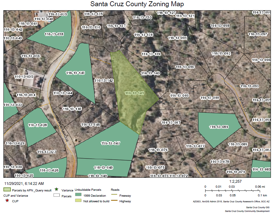 Affordable 0.81 acre parcel East of I-19 in Rio Rico AZ