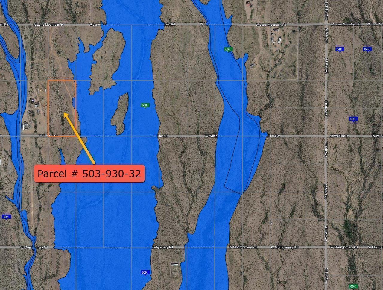 Awesome 5 acre parcel of raw land in Whispering Ranch, Whittman, AZ
