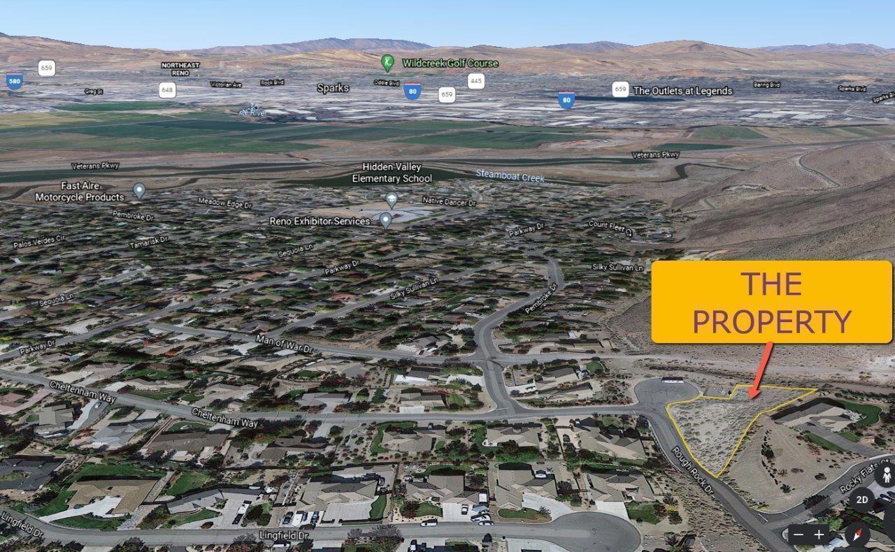 Amazing 0.59 acre parcel with 360 degree views in Hidden Valley, Reno, NV